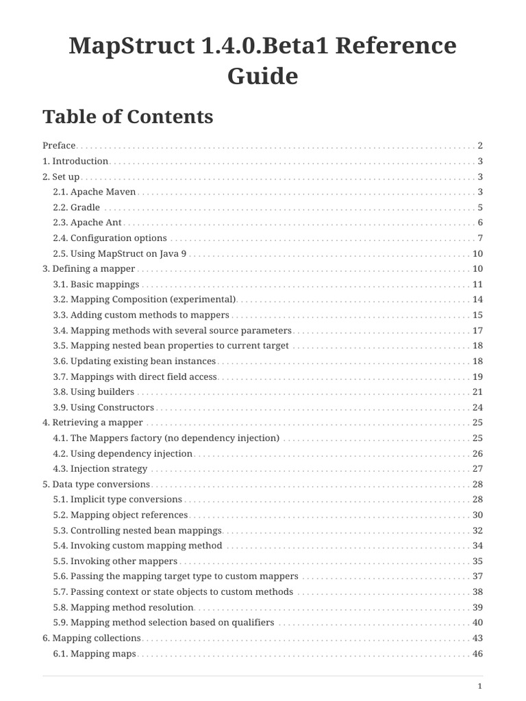 Mapstruct Reference Guide Pdf Method Computer Programming Class Computer Programming