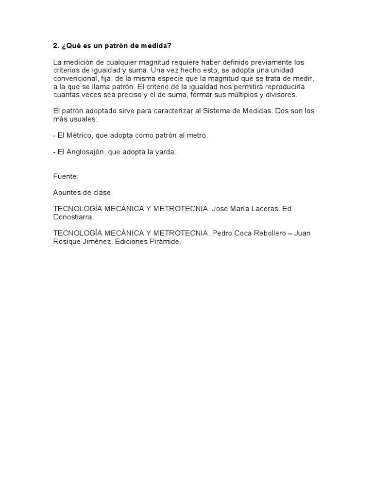 02 - Que Es Un Patron de Medida | PDF