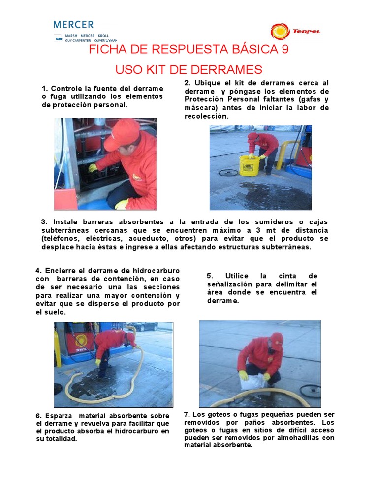 Ficha 9 Uso Kit de Derrame | PDF