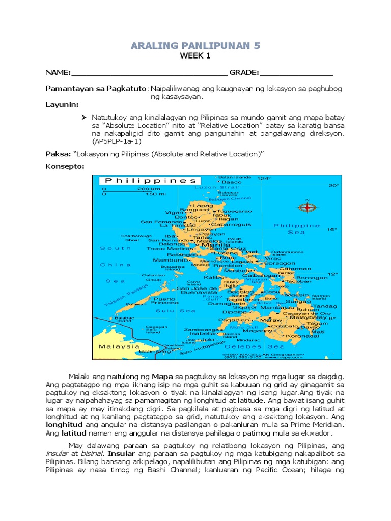 Ap5 Actiivity Sheet Week 1 8 | PDF