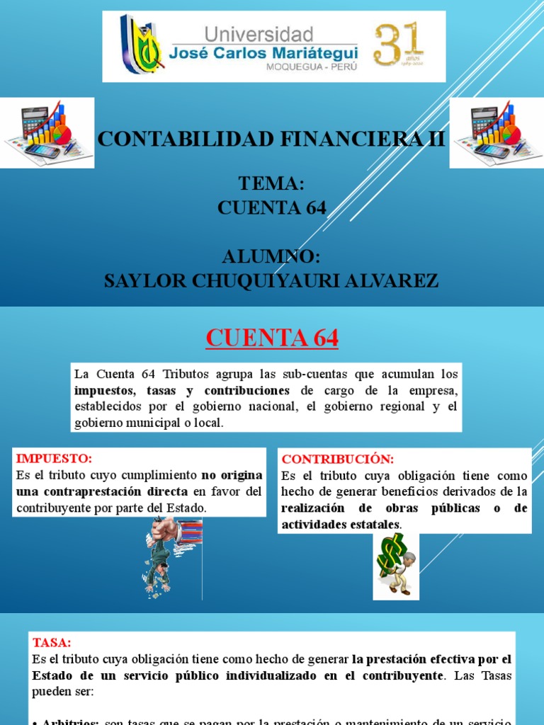 Cuenta 64 Teoria A | PDF | Impuestos | Esfera pública