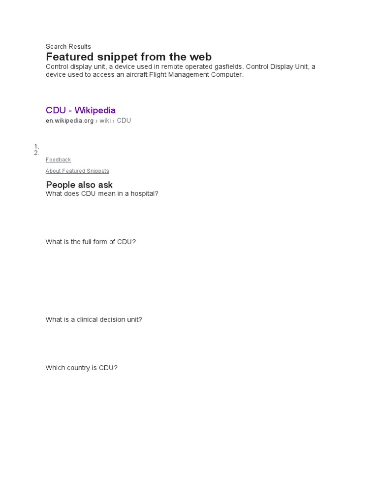 Understanding CDU: Multiple Meanings | PDF | Business | Social Science