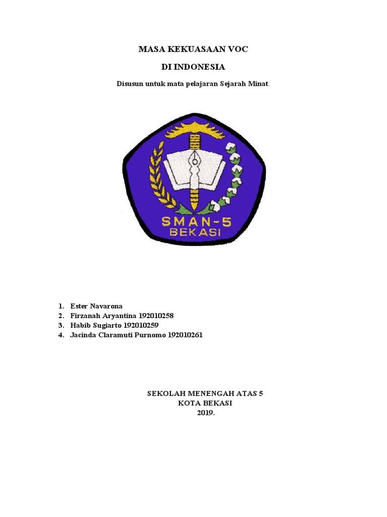 MASA KEKUASAAN VOC. Ciley | PDF