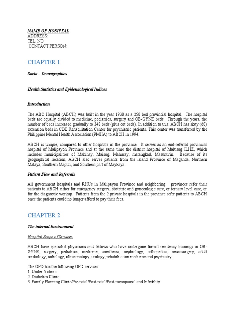 Example Hospital Development Plan | PDF | Residency (Medicine) | Hospital