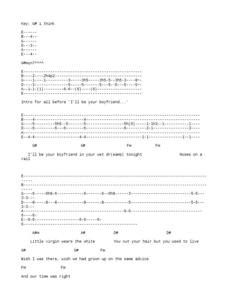 Self-Control - Frank Ocean | PDF