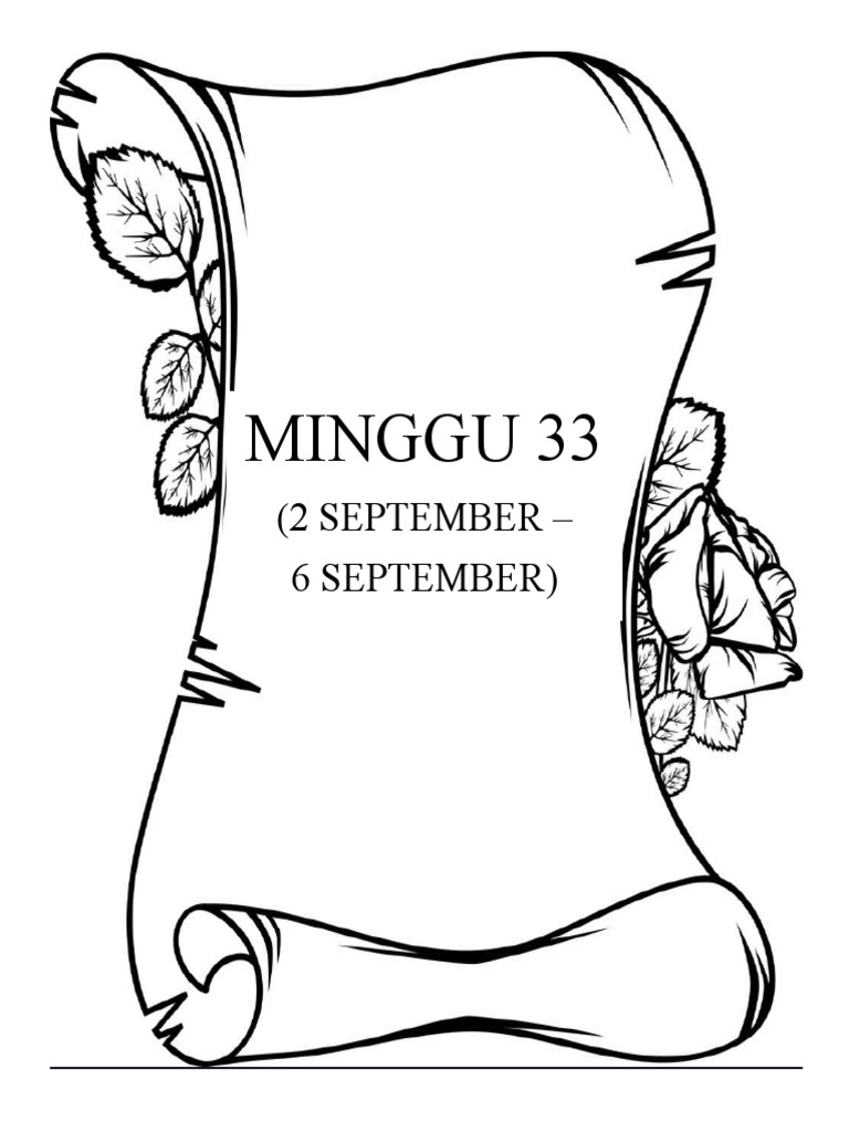 Minggu 33: 2-6 September | PDF