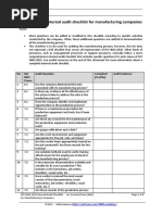 IMS Internal Audit Checklist - Sample | PDF | Audit | Competence (Human ...