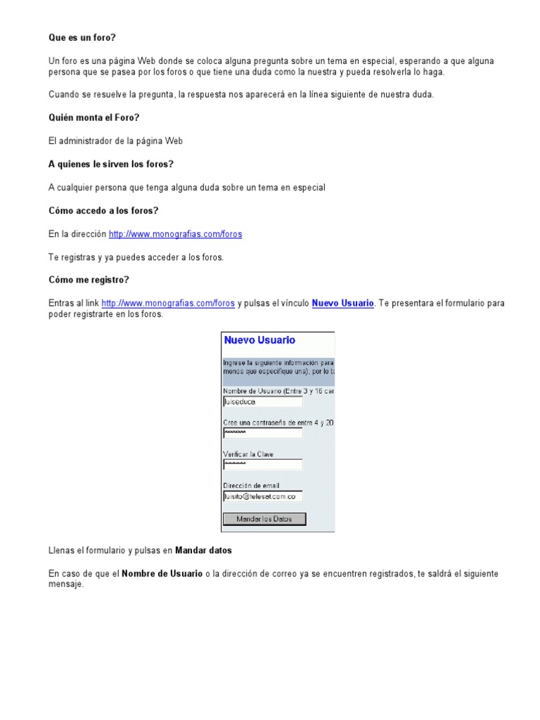 Que Es Un Foro | PDF | Foro de Internet | Usuario (informática)