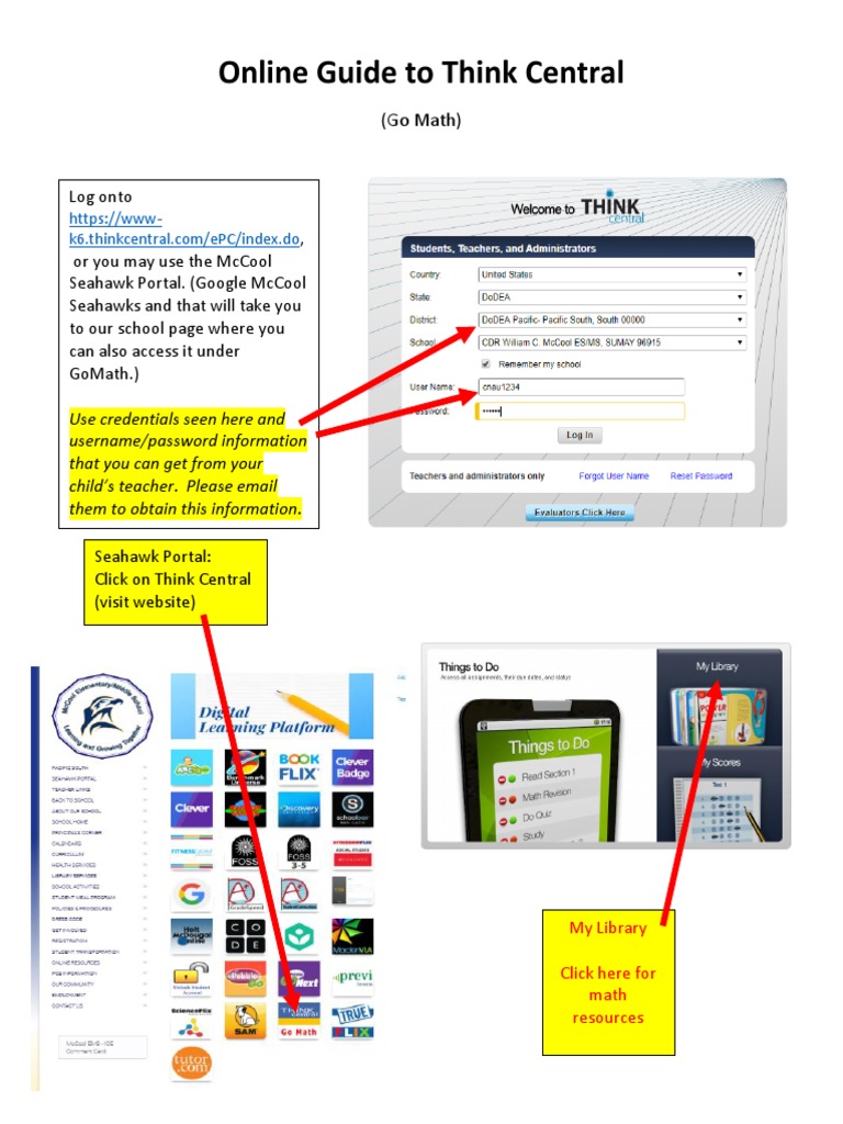Online Guide To Think Central PDF | Download Free PDF | Lesson Plan ...