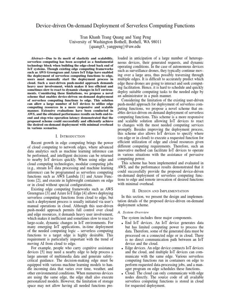 Device-Driven On-Demand Deployment of Serverless Computing Functions ...