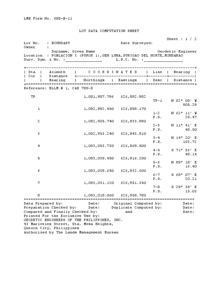 Lot 9262, Cad 789-D Bdry | PDF | Visualization (Graphics) | Geography