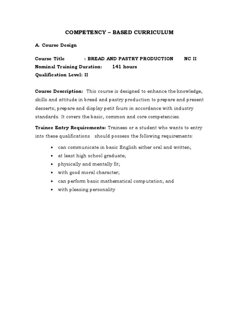 Competency - Based Curriculum | PDF | Career & Growth