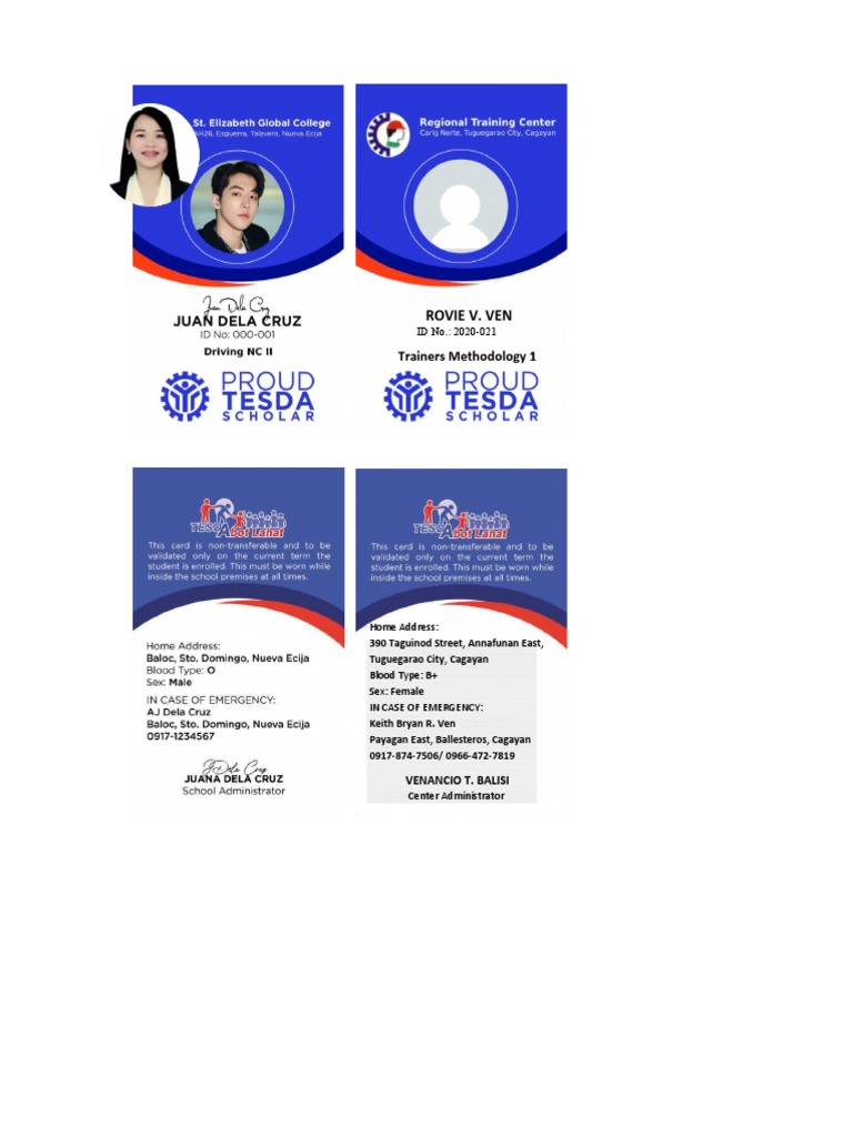 ID Back and Front | PDF