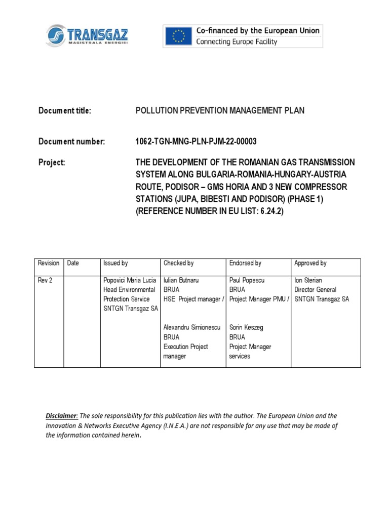 Pollution Prevention Management Plan | PDF | Environmental Impact ...