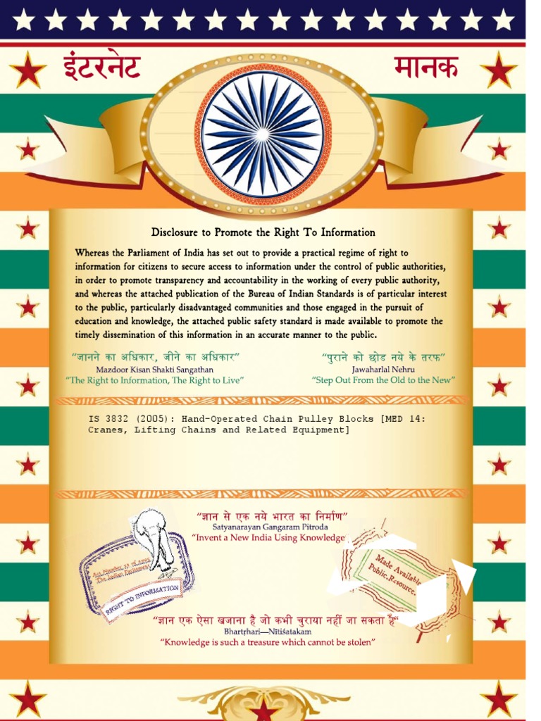 IS3832 Chain Pulley Block | PDF