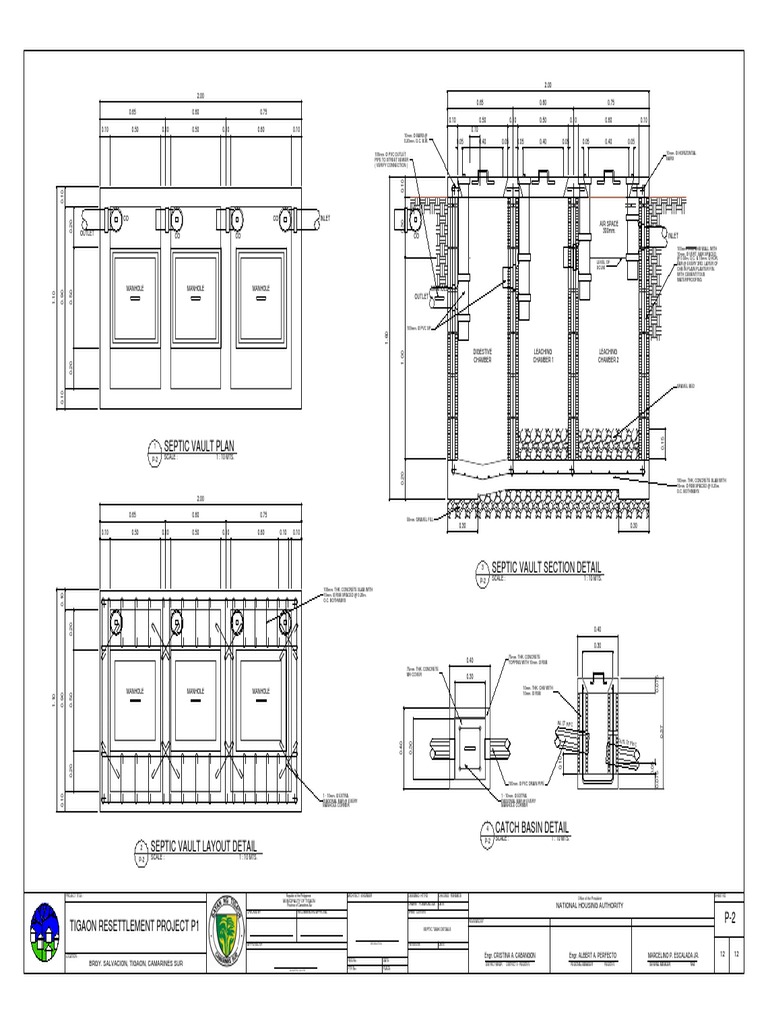 Septic Tank Plan | PDF | Septic Tank | Water Management