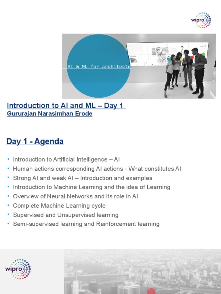 Introduction To AI and ML - Day 1: Gururajan Narasimhan Erode | PDF ...