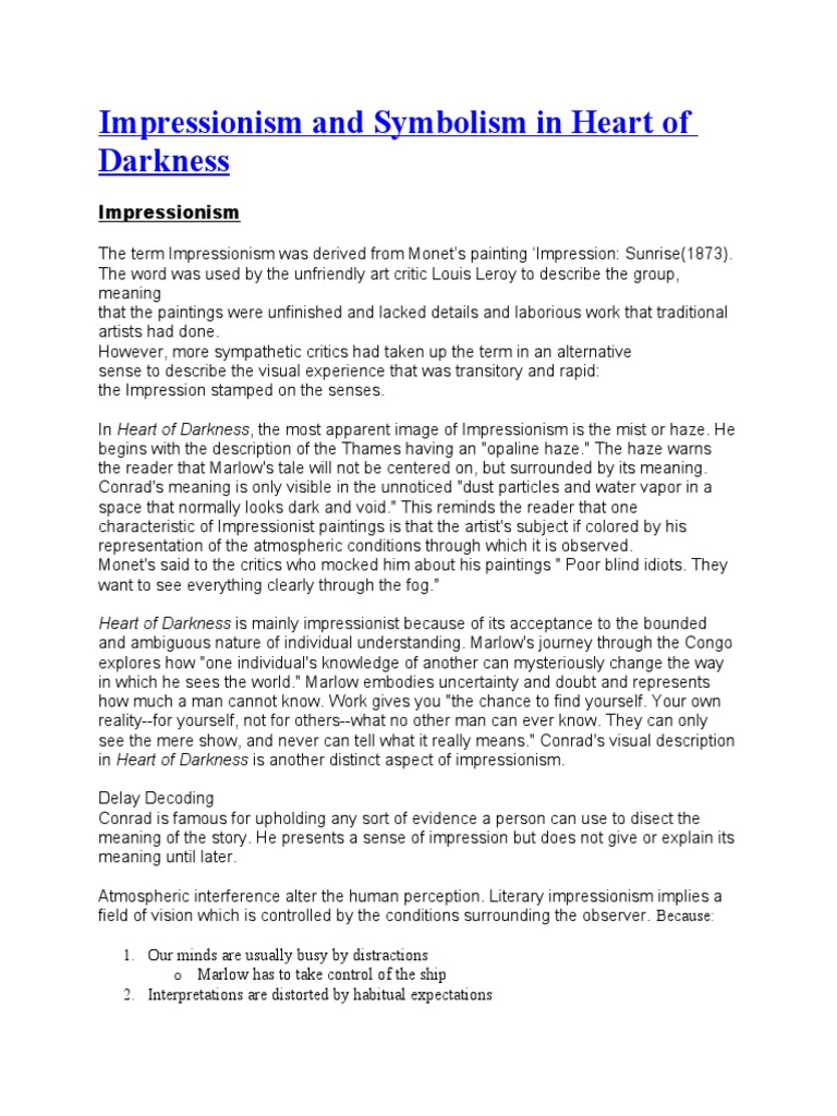 Heart of Darkness | PDF | Heart Of Darkness | Kurtz (Heart Of Darkness)