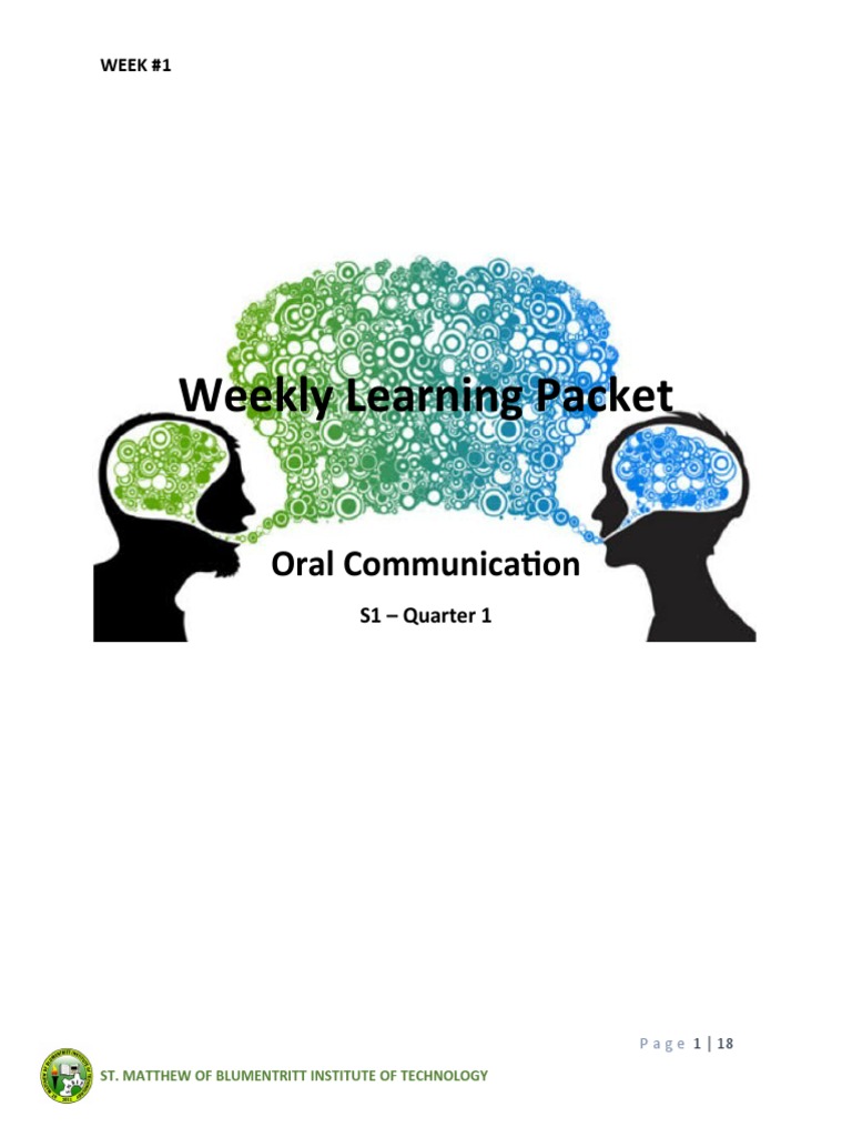 Understanding Oral Communication Elements | PDF | Nonverbal ...