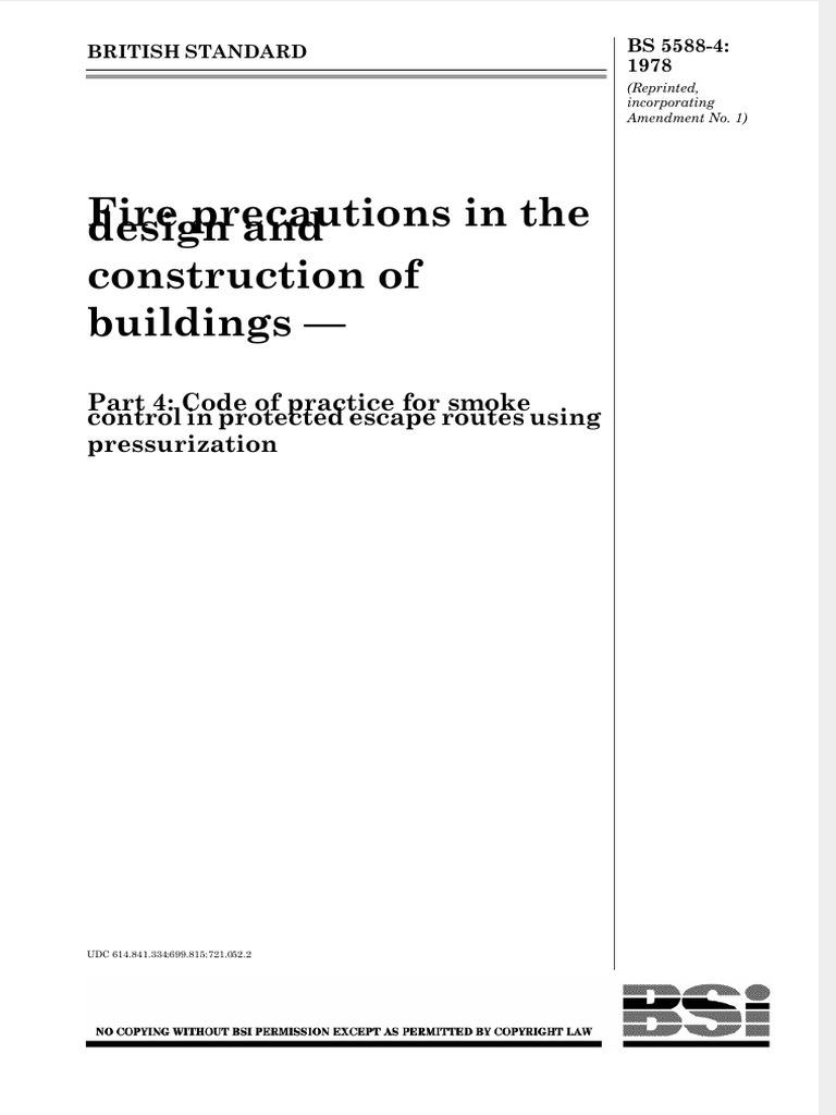 Dokumen - Tips - Bs 5588 4pdf PDF | PDF | Duct (Flow) | Ventilation ...