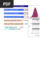 Cpk to PPM Conversion Table | PDF