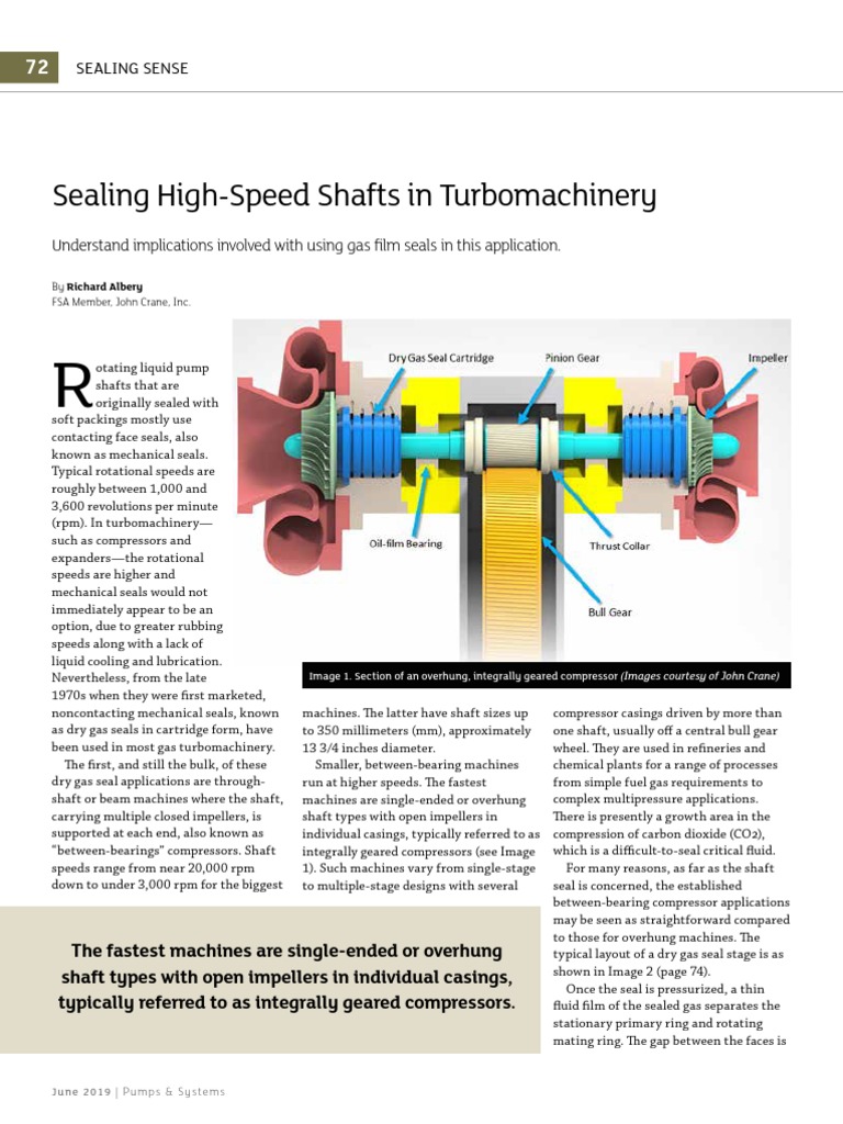 Sealing High-Speed Shafts in Turbomachinery | PDF | Bearing (Mechanical ...