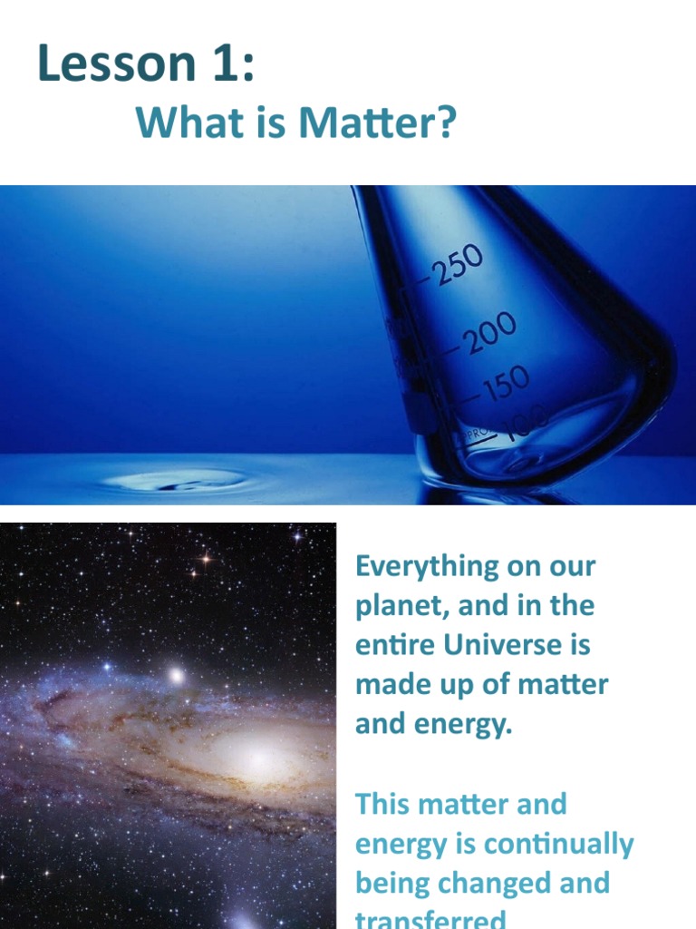 What Is Matter?: Lesson 1 | PDF