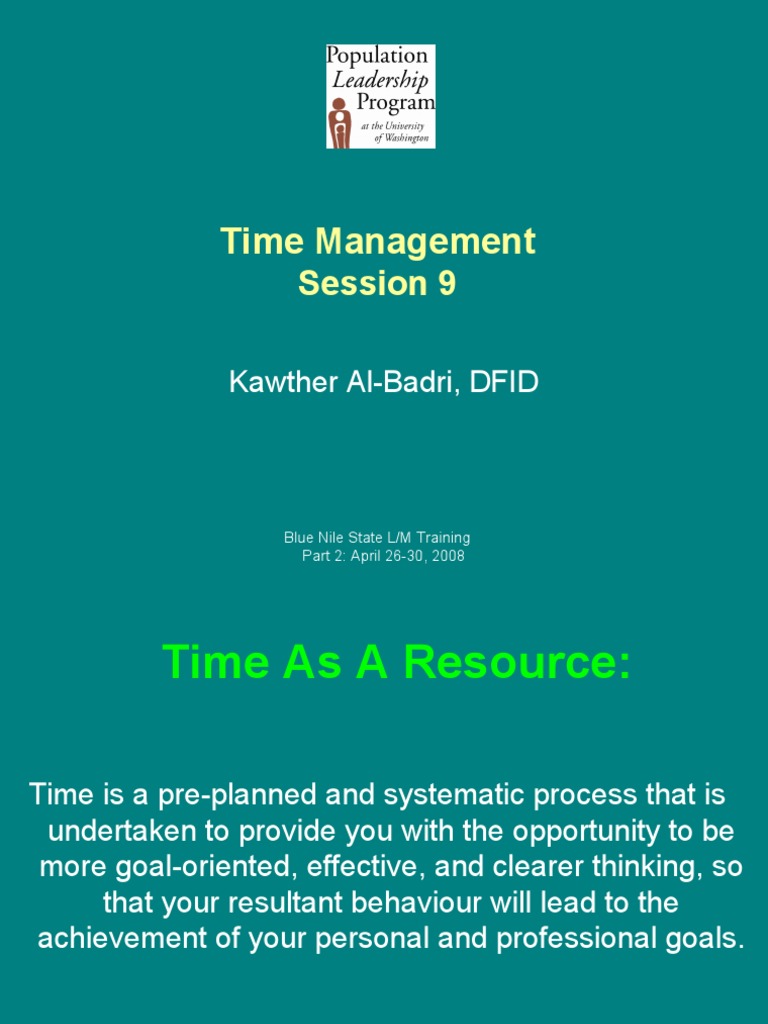 Time Management 2008 | PDF | Procrastination | Professional Skills