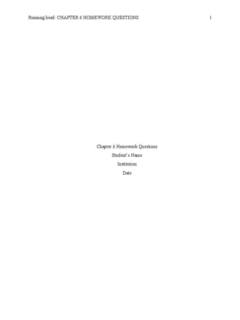 Chapter 6 Homework Questions | PDF | Information System | System Chapter 6 Homework Questions | PDF | Information System | System