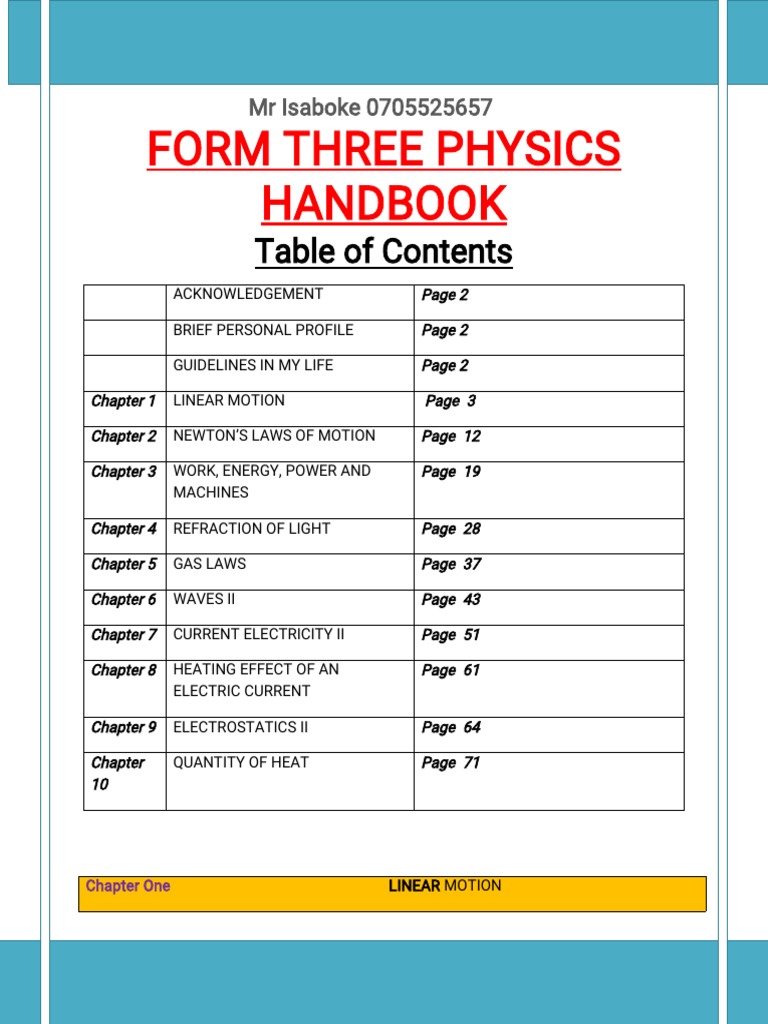 Form - 3 - Physics Simplified PDF | PDF | Nature