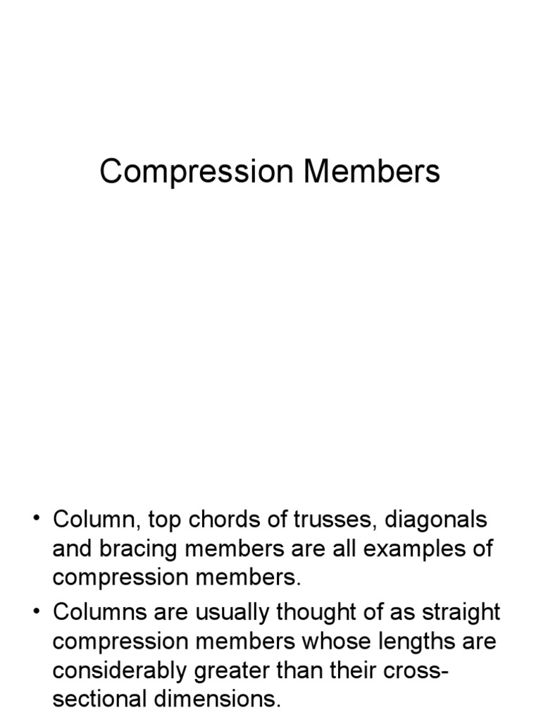 5,6-Compression Members | PDF