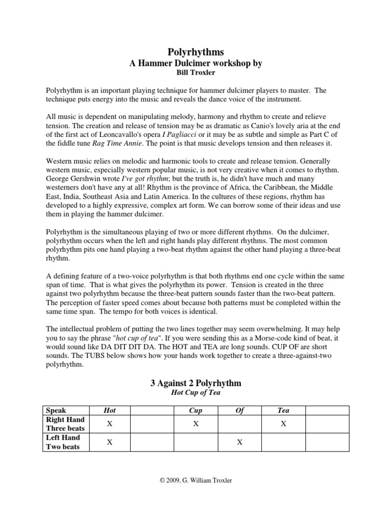 Polyrhythms | PDF | Rhythm | Harmony