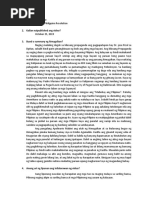 ANG PILIPINAS SA LOOB NG SANDAANG TAON Key Points | PDF