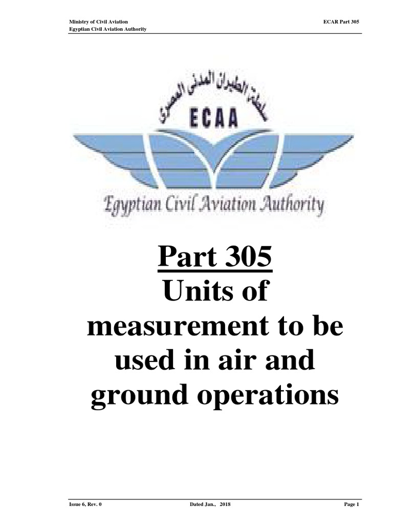 Units of Measurement To Be Used in Air and Ground Operations | PDF ...