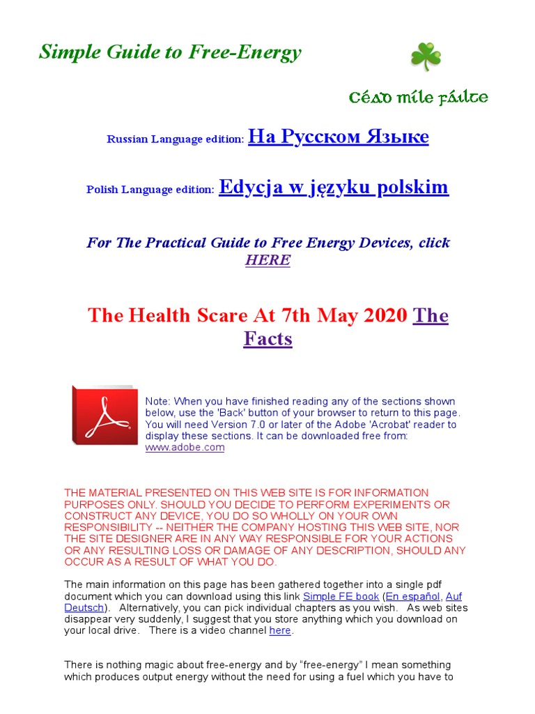 Simple Free-Energy Information | PDF | World Wide Web | Internet & Web