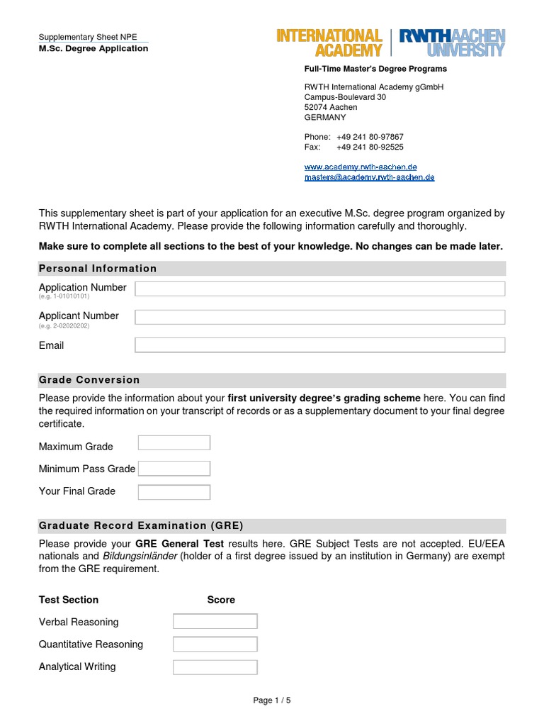 Supplementary Sheet NPE 2020 PDF | PDF | Graduate Record Examinations ...