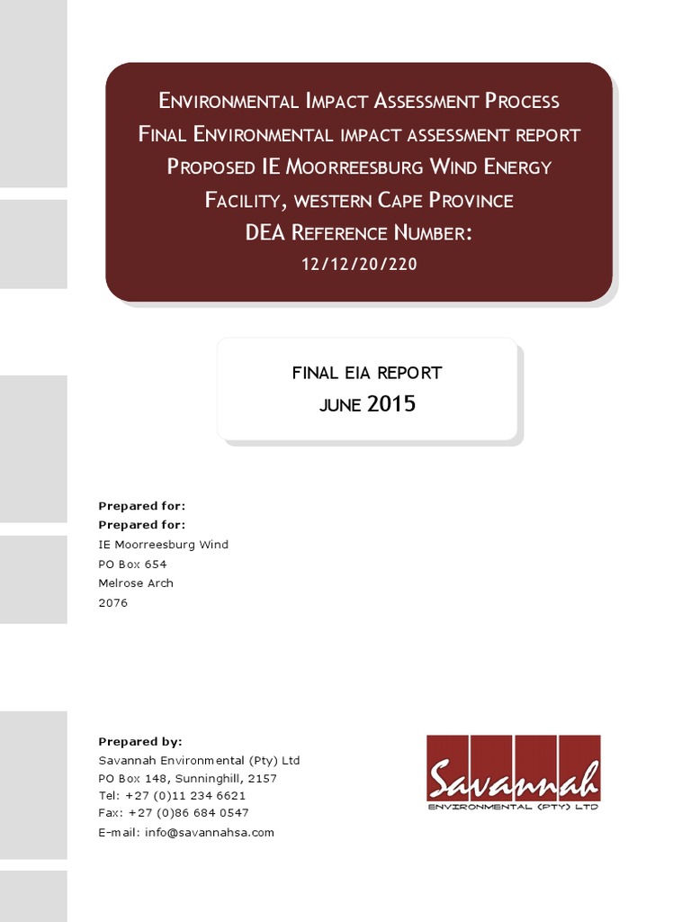 Environmental Impact Assessment Process Final Environmental Impact ...