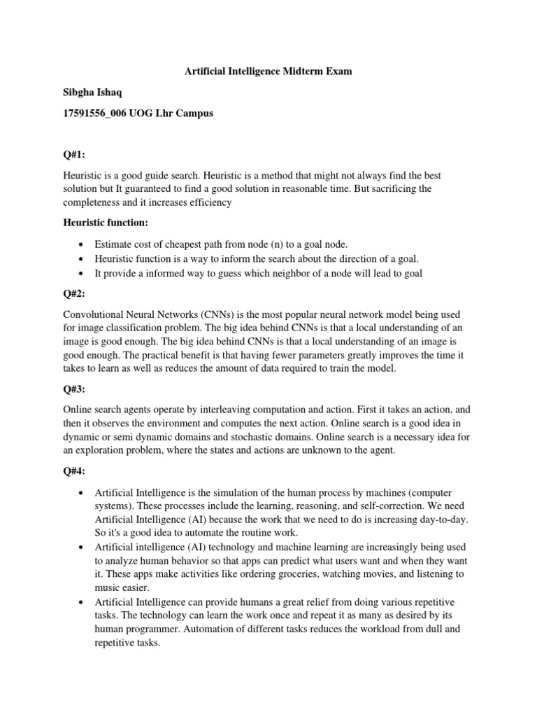 AI Exam Insights for Students | PDF | Artificial Intelligence ...