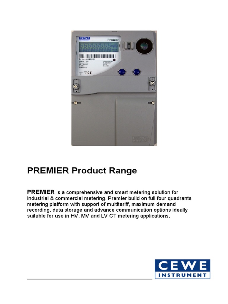 Cewe Instrument Premier Product Range | PDF | General Packet Radio ...