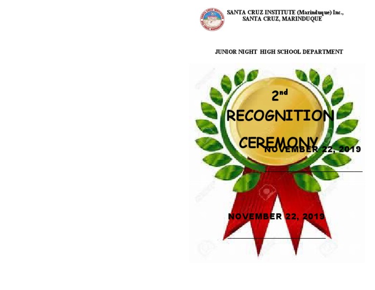 2ND Recognition | PDF
