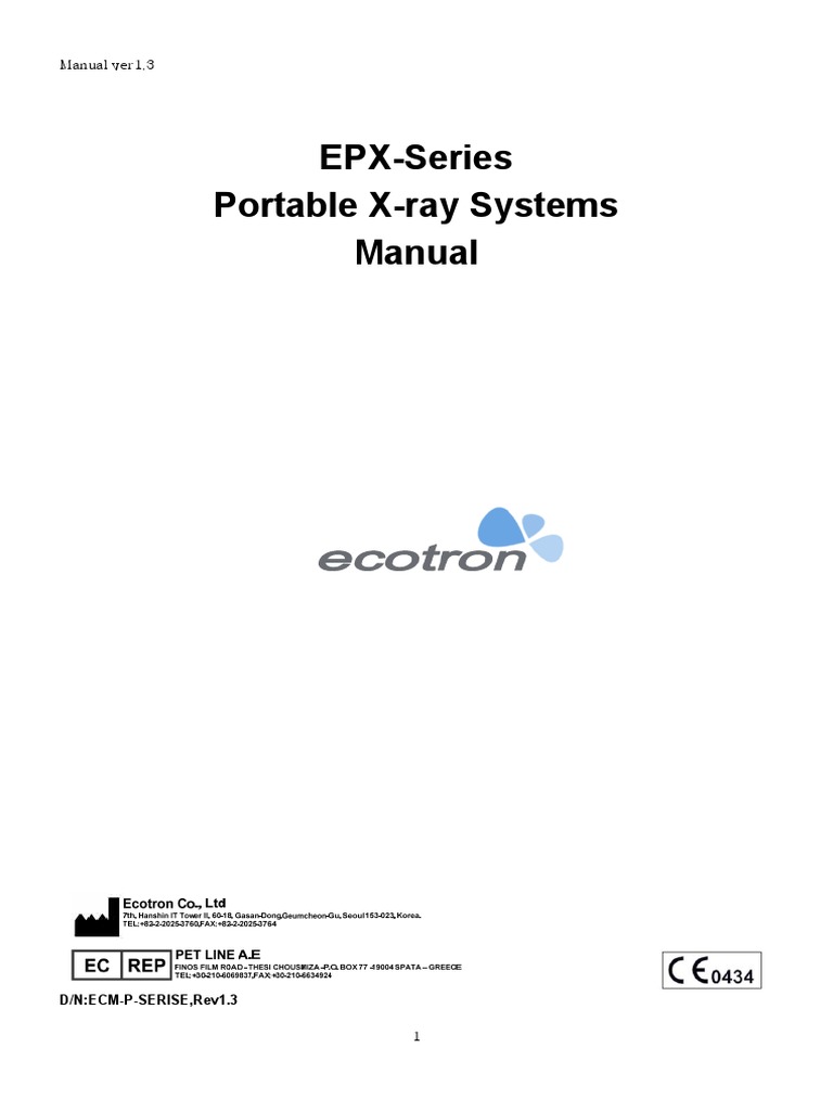 EPX-series Manual Ver 0.9 PDF | PDF | X Ray | Electromagnetic Compatibility