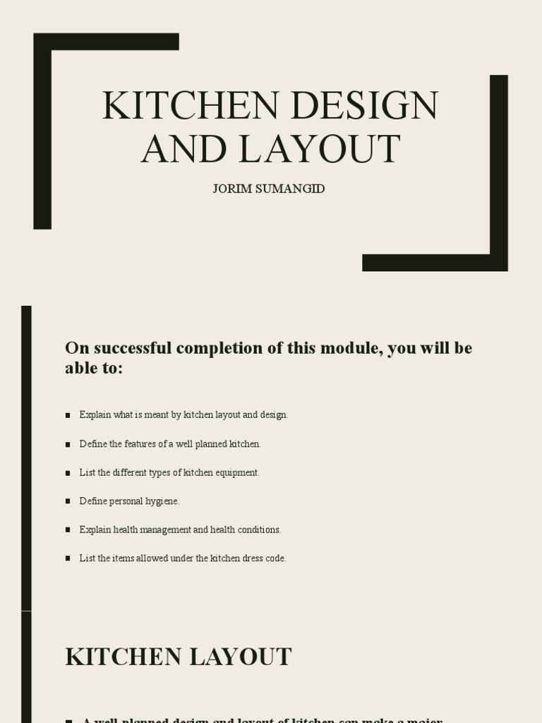 Kitchen Design and Layout | PDF | Kitchen | Restaurants