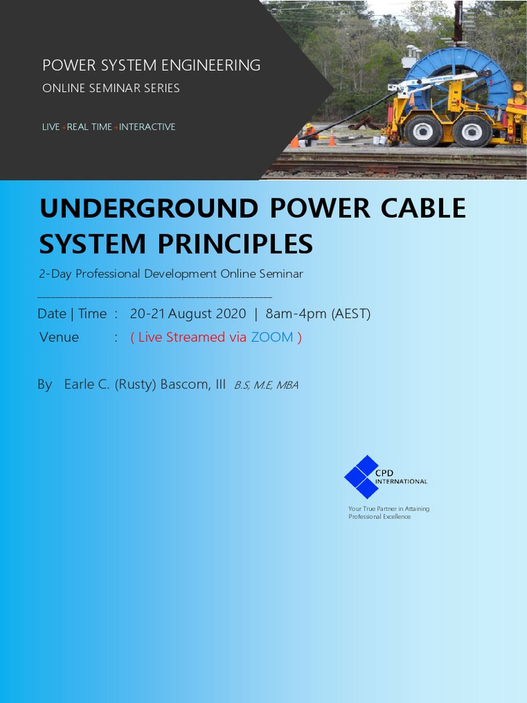Underground Power Cable System Principles | PDF | Electric Power ...
