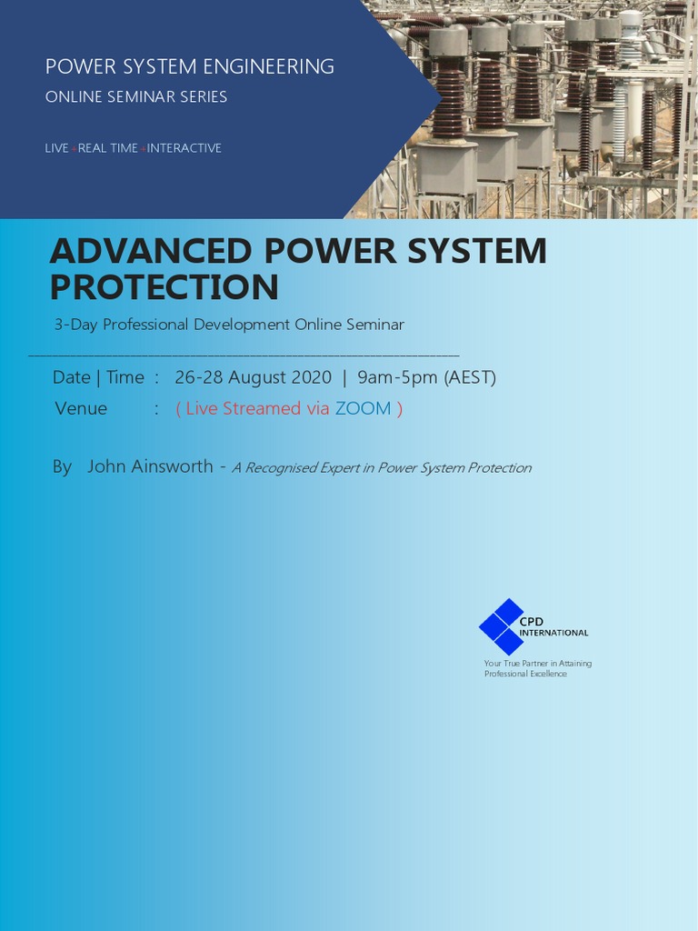 Advanced-Power-System-Protection-Webinar-Aug-2020 | PDF | Electrical ...