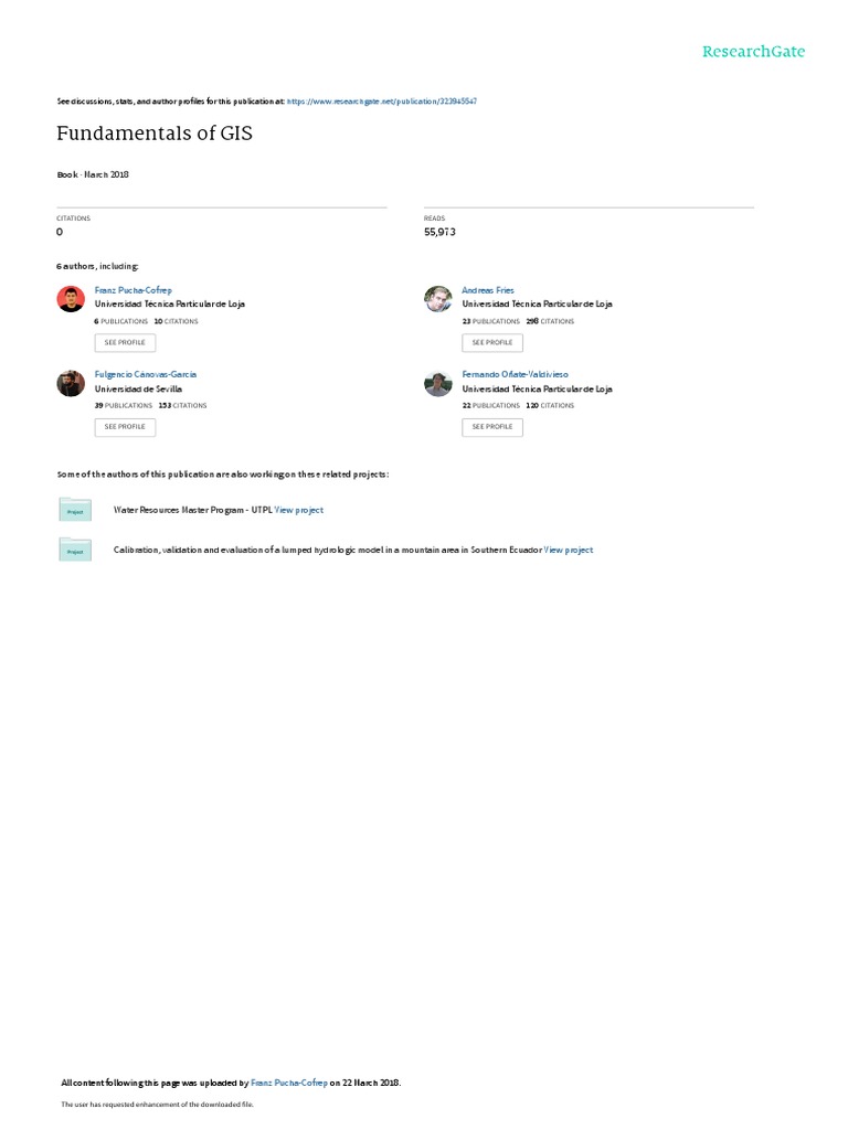 Fundamentals of GIS: March 2018 | Download Free PDF | Geographic ...