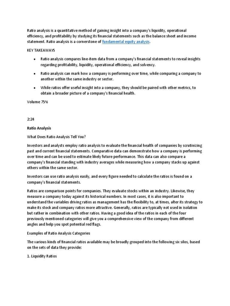 Fundamental Equity Analysis | PDF | Debt | Market Liquidity