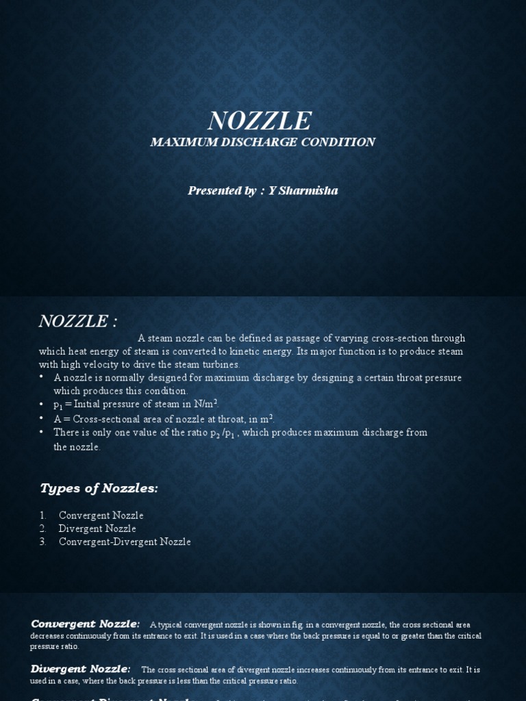 Maximum Discharge Condition | PDF | Nozzle | Pressure