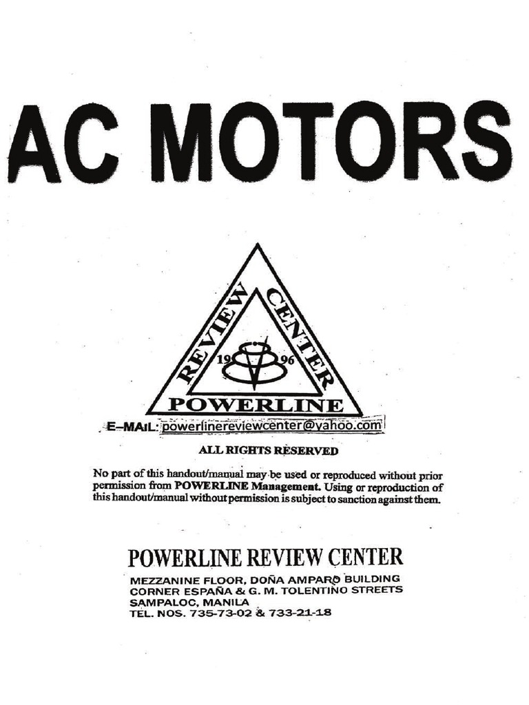 AC Motors | PDF