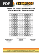 Sopa de Letras de Los Ecosistemas | PDF