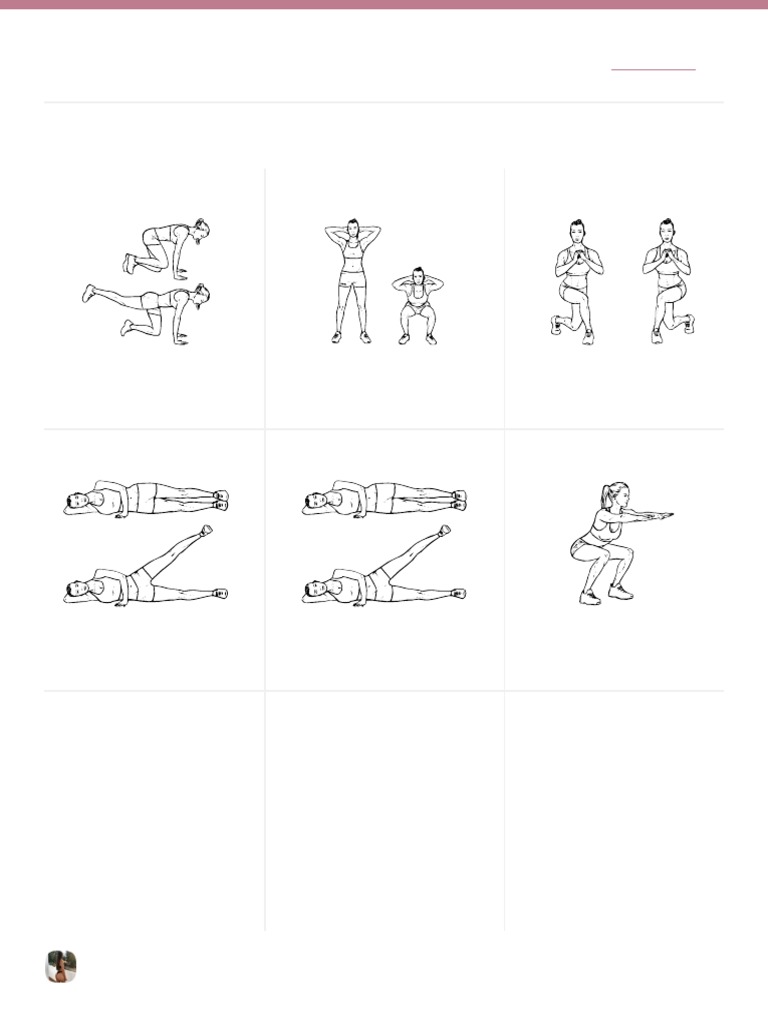 Lower Body and Glute Workout Focusing on Donkey Kicks, Bodyweight ...